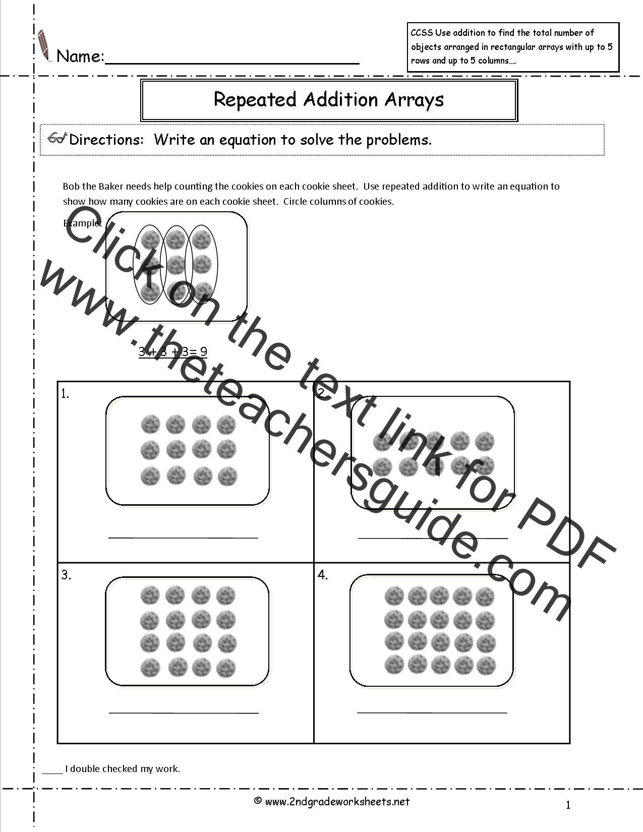 Repeated Addition Worksheets Repeated Addition Worksheets