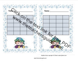 January Themes, Printouts and Worksheets
