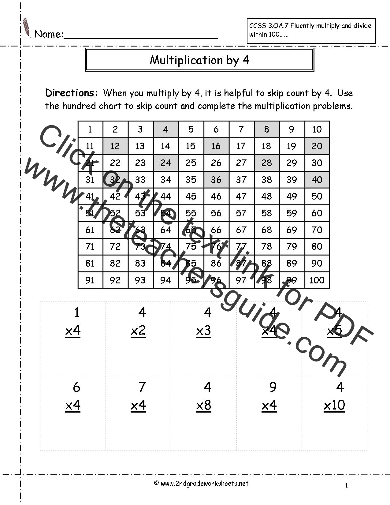 Multiplication Worksheets and Printouts