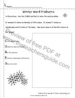 Winter Worksheets